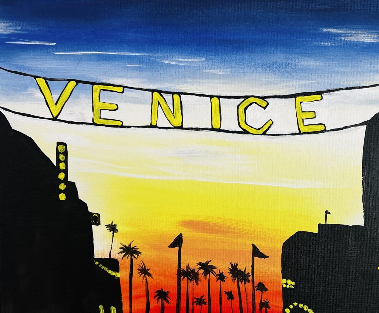 Venice Sign - Paint and Sip - Painting and Vino LA