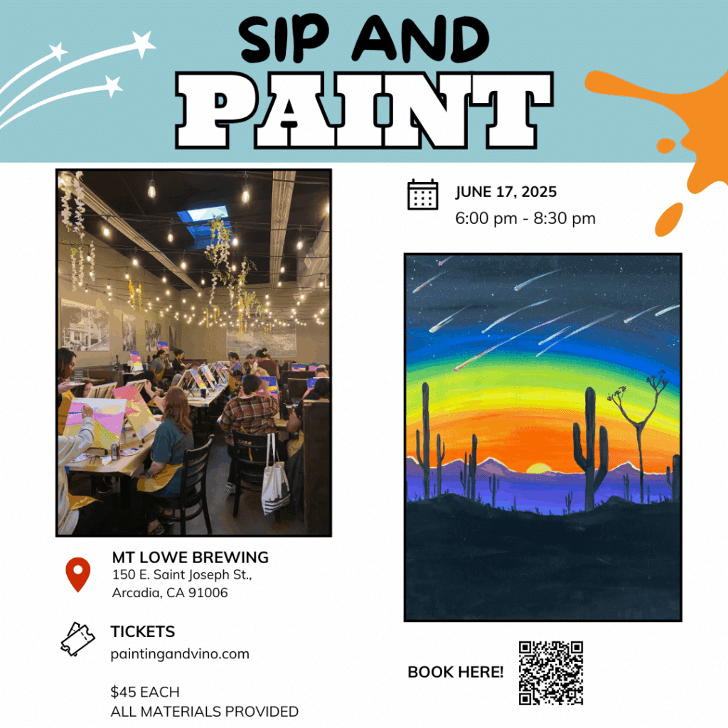 In-Person Paint and Sip Events - Painting and Vino